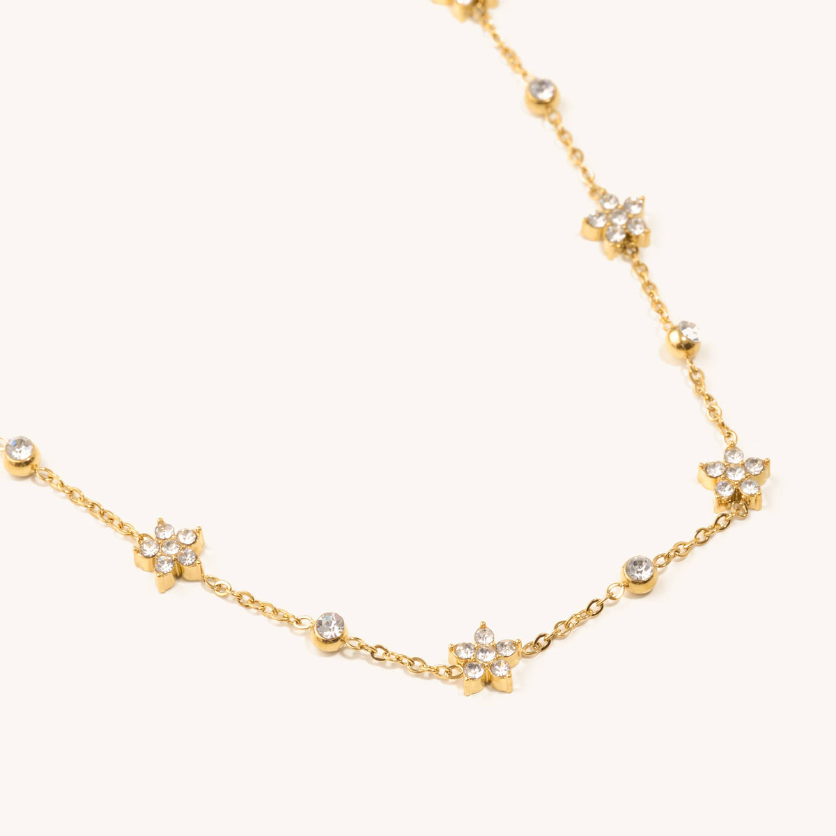 Jessica Crystal Flower Choker – The Shoppe by KOREN