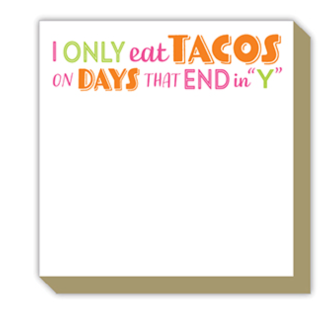 Luxe Notepads-Tacos – The Shoppe by KOREN